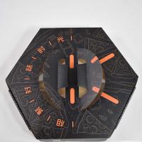 China Custom Octagonal Pizza Box With Handle Paper Disposable for sale