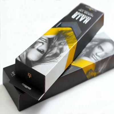 China Van de de Doos Vouwbaar Luxe van de kartonpruik Verpakkend de Douaneembleem Te koop