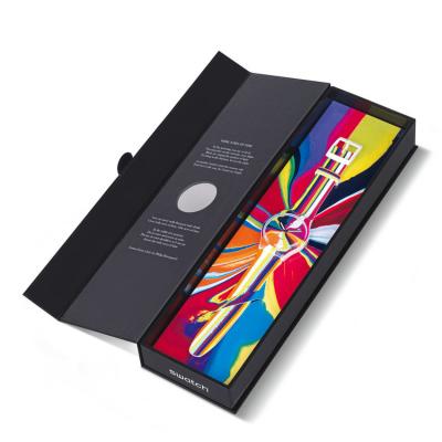 Cina Contenitore di regalo dell'orologio del cartone del nero dell'OEM Matt Lamination Printing in vendita
