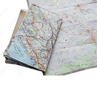 Cina Rifinitura su ordinazione impermeabile morbida di PMS CMYK di servizi di stampa della mappa in vendita