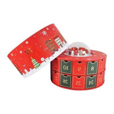 Cina Contenitore di regalo dolce d'imballaggio del cilindro di Natale del regalo su ordinazione della grata in vendita