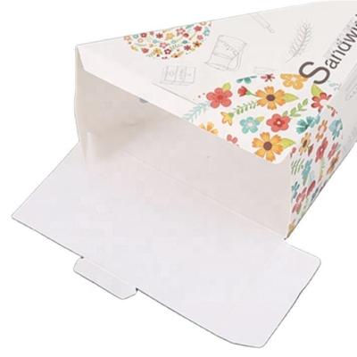 China Food Grade Greaseproof Custom Gift Packaging For Sandwich Pastry Cake for sale