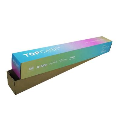 Cina Il rettangolo lungo ha ondulato la protezione d'imballaggio di carta di Tuck Top Carton For Film in vendita