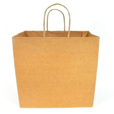 Cina La borsa riciclabile Kraft di carta kraft pranza borse le maniglie torte in vendita
