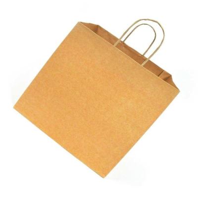 Cina La borsa riciclabile Kraft di carta kraft pranza borse le maniglie torte in vendita