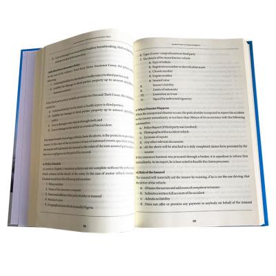 Cina A4 ha impresso la stampa del libro dalla copertina rigida di titolo con il rivestimento di polvere in vendita