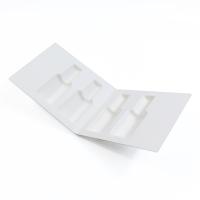 China Biodegradable Luxury Cosmetics Set Paper Molded Pulp Tray Packaging Insert for sale