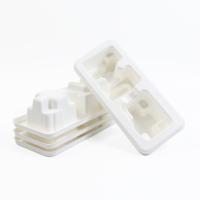 China Custom Eco Biodegradable Molded Pulp Packaging Cosmetic Insert Sugarcane Bagasse Material for sale