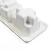 China Custom Eco Biodegradable Molded Pulp Packaging Cosmetic Insert Sugarcane Bagasse Material for sale