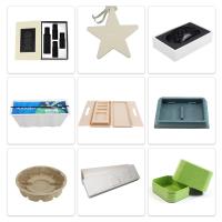 China Sugarcane Bagasse / Paper Molded Pulp Tray Box Biodegradable Toothpaste Toothbrush Insert for sale
