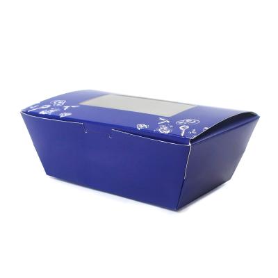 Cina Disposable Fast Food Packaging Recyclable Rectangle For Salad Fruit Lunch Takeaway in vendita