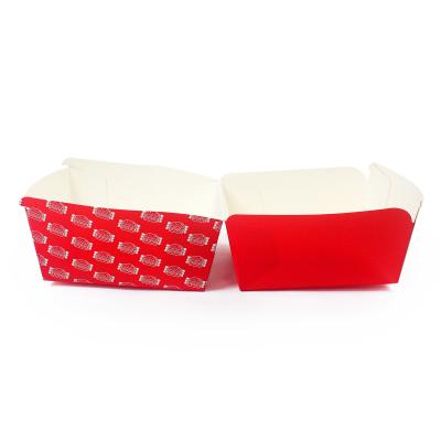 Cina Disposable Kraft Paper Fast Food Burger Packaging Box With Varnishing Printing in vendita
