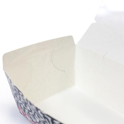 Cina Disposable Fast Food Burger Packaging Box Custom Printed Kraft Paper in vendita