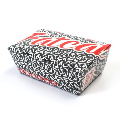 Cina Disposable Fast Food Burger Packaging Box Custom Printed Kraft Paper in vendita