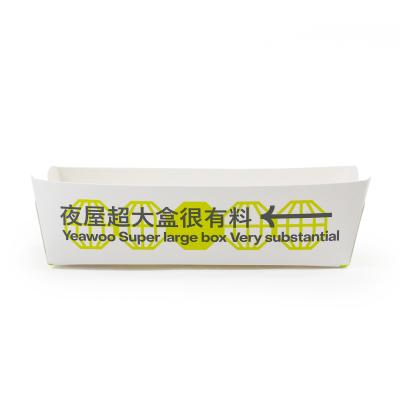 Cina Kraft Paper Corrugated Take-out Box for Baking Cakes Puff Waffle French Fries Ice Cream Snacks in vendita
