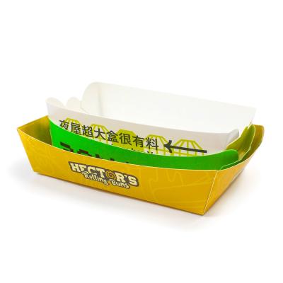 Cina Kraft Paper Corrugated Take-out Box for Baking Cakes Puff Waffle French Fries Ice Cream Snacks in vendita