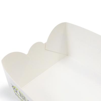Cina Kraft Paper Corrugated Take-out Box for Baking Cakes Puff Waffle French Fries Ice Cream Snacks in vendita