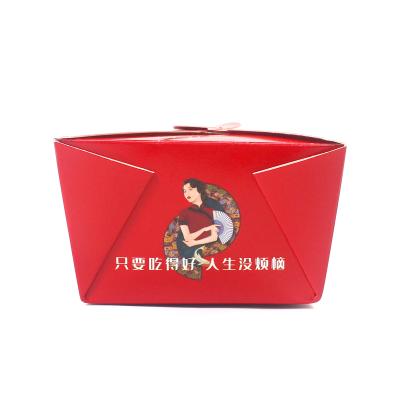 Cina Sandwich Food Delivery Packaging Box Four Sided Kraft Paper Rigid Boxes in vendita
