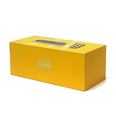 Cina CMYK o Panton stampa carta gialla coperchio e base scatola regalo per prodotti elettronici per adulti in vendita