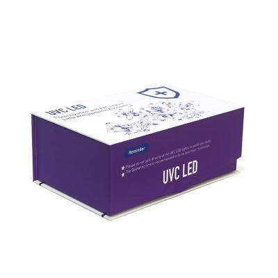 中国 デザイン 印刷 UVC LED ミネラルライト 折りたたむ磁気紙 紫色 ギフトボックス 販売のため