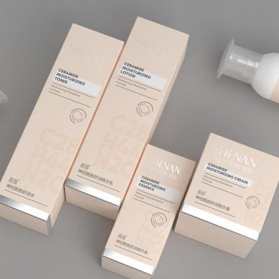 China Zusammenschließbare Hautpflege Gesichtscreme Papierbox mit UV-Beschichtung zu verkaufen