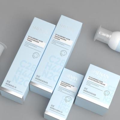 China Zusammenschließbare Hautpflege Gesichtscreme Papierbox mit UV-Beschichtung zu verkaufen