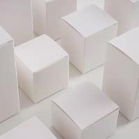 China Customized White Card Small Paper Box Packaging For Gift for sale