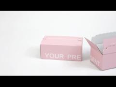 Sturdy Storage Foldable Corrugated Carton Custom Closing Self Stick Zipper Mailer Box Packaging