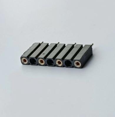 China Terastor Round hole socket/Female Header 2.54mm 1*7P Empty three holes Te koop