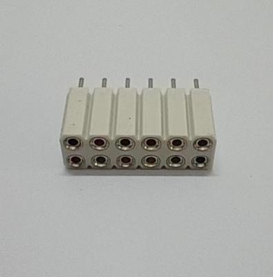 China 2x6 12 Pin Header Connector IC zócalo femenino del jefe de la echada de 2,54 milímetros en venta