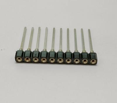 China Terastor Round hole socket/Female Header 2.54mm 1*10P Rectangular pin Te koop