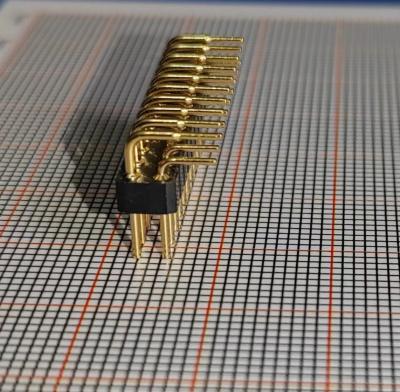 China Terastor Round hole pin/Pin Header 2.54mm 2*10P Double bend 90 degrees Te koop