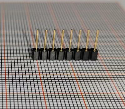 China Terastor Round hole pin/Pin Header 2.54mm 1*8P Flat head pin Te koop