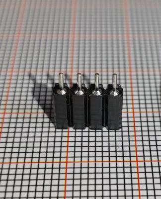 China 1x4 4 Pin Header Connector Female Pcb 2.54mm à venda