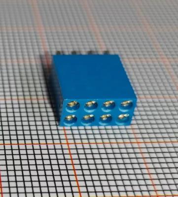 Cina passo femminile 8 Pin Header Connector dell'angolo retto 2,54 del connettore dell'intestazione di 2x4 Smd in vendita