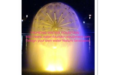 Cina Ugelli materiali d'ottone della fontana della sfera del dente di leone per Lanscape all'aperto in vendita