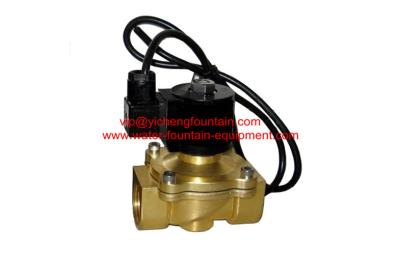 China Van de de Solenoïdeklep van messings de Materiële IP68 Twee Manieren van de het Waterfontein Toebehoren AC24V Te koop