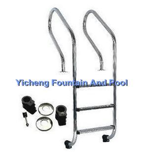 China Swimming Pool Stainless Steel Ladders Silver Thickness 0.9mm - 1.1mm for sale