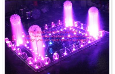 China Rectangular / Square Dancing Water Fountain Equipment Portable Music Control for sale
