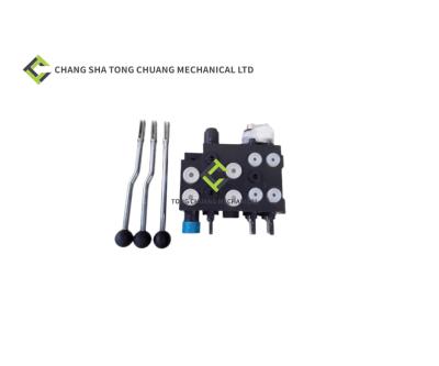 China Heavy Duty Zoomlion Concrete Pump Parts Three Handle Multi Way Valve DL-8P-2-A zu verkaufen