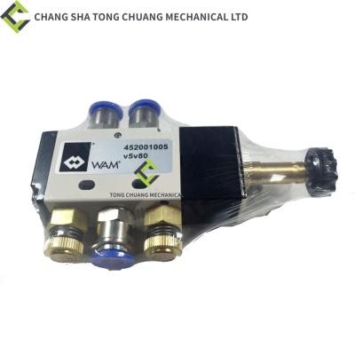 China Zoomlion Concrete Pump Truck Spare Parts Electromagnetic Directional Valve V5V80 With Electromagnetic Coil (220V) for sale