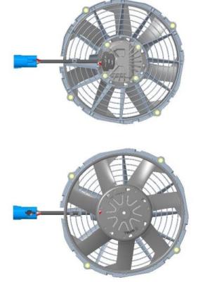 중국 자동차 부품 SPAL 전자 팬 VA191-BBL530M/R/A/N-94A 브러시리스 팬 판매용