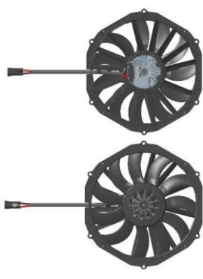 중국 자동차 부품 SPAL 전자 팬 브러쉬리스 팬 줌리온 콘크리트 펌프 부품 판매용