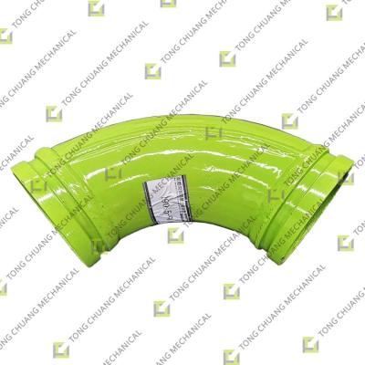 China 125*R190.5-90，125*R275-90-C，125*R200-90 double-layer elbow pipe，dual-layer elbow pipe，double-layered wear-resistant elbow，two-layer composite elbow，double-walled elbow pipe，dual-layer protective elbow for sale