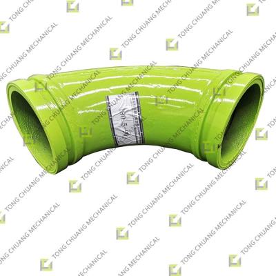 China 125*R190.5-90，125*R275-90-C，125*R200-90 double-layer elbow pipe，dual-layer elbow pipe，double-layered wear-resistant elbow，two-layer composite elbow，double-walled elbow pipe，dual-layer protective elbow for sale