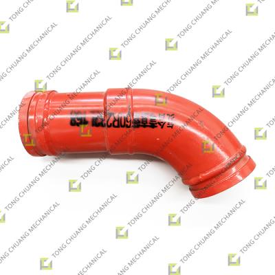 China 60R232L168 Double-layer Extended Elbow，Double-layer Extended Elbow for Concrete Pump，Double-layer Concrete Delivery Elbow，Wear-resistant Double-layer Extended Elbow for sale