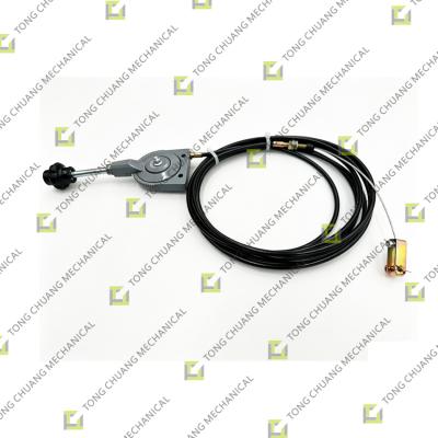 China YK8*4000*180 Road Roller Throttle Cable，Engine Throttle Control Cable，Construction Machinery Throttle Wire，Roller Accelerator Cable，Throttle Pull Cable，Flexible Control Shaft Cable for sale