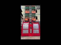 200/200D Cage / Cabin Passenger Hoist Single Cage Building Material Hoist Construction Elevator