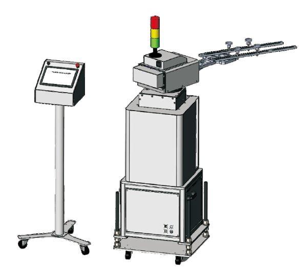 Quality Industrial Painting Robot Arm , Automatic Robotic Arm 900 * 580 * 1600mm for sale