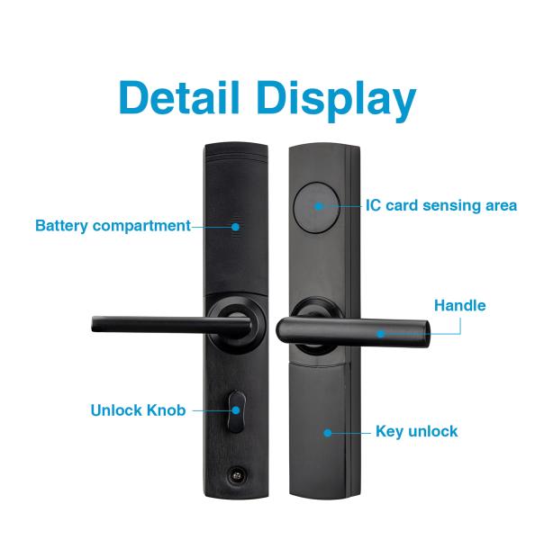 Quality Economical Software Free Support Smart Card Hotel Door Lock With RFID Card for sale